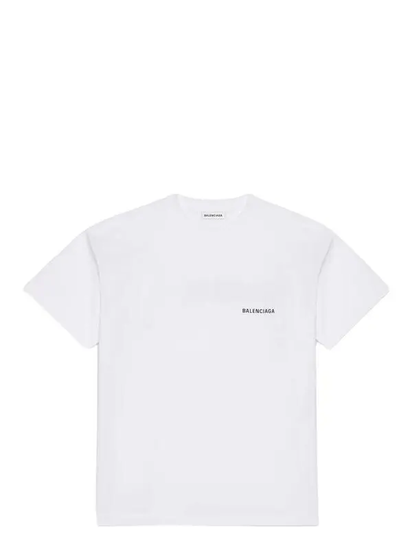 Balenciaga Large Fit T-shirt - White