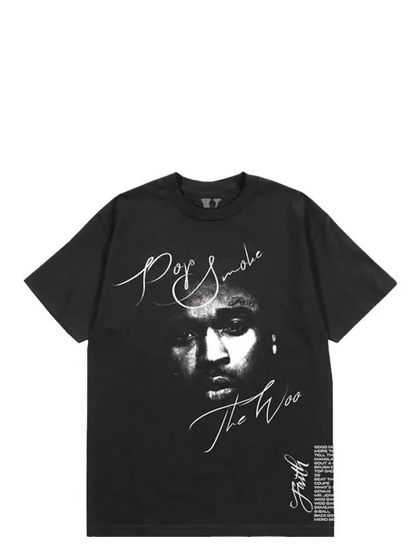 POP SMOKE X Vlone Faith T-shirt - Black