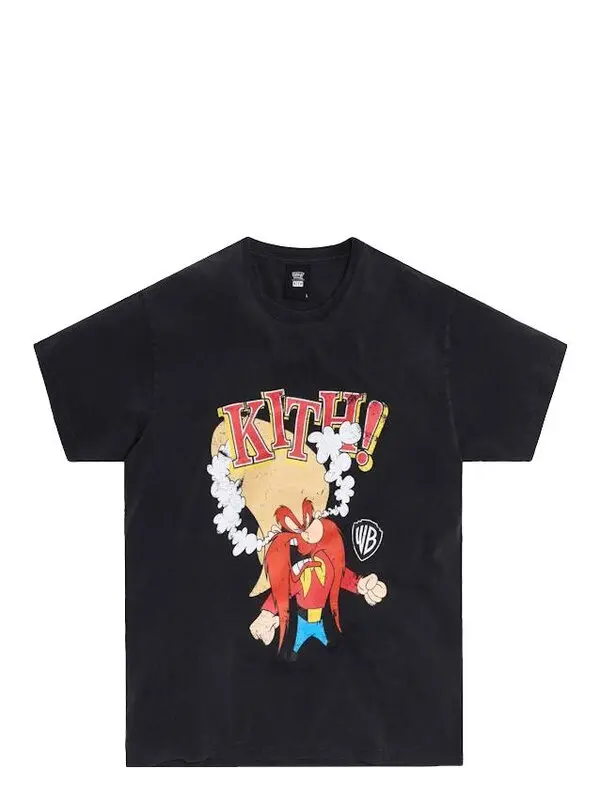 Kith X Looney Tunes Yosemite Sam Vintage Tee Shirt - Black