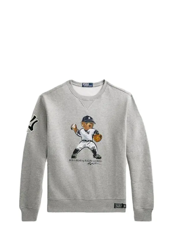 Ralph Lauren Yankees Crewneck Sweatshirt - Andover Heather