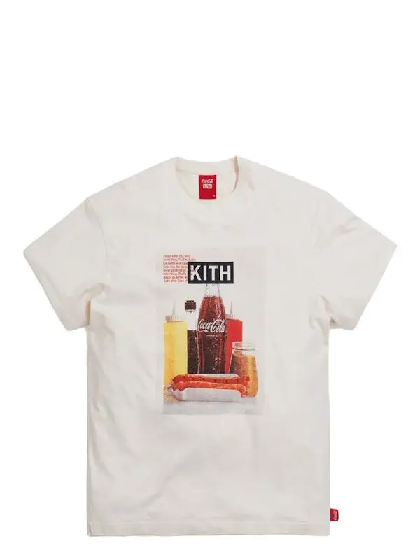 Kith X Cocacola Hot Dog Vintage Tee Shirt - Ivory