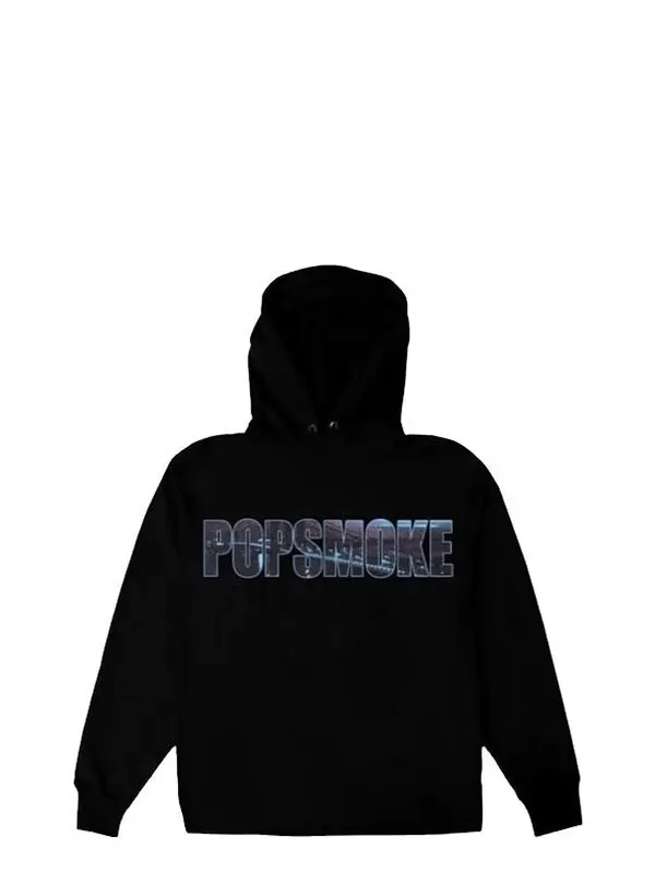 POP SMOKE X Vlone Wraith Graphic Hoodie - Black