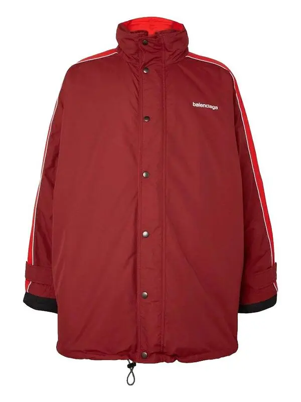 Balenciaga Oversized Padded Windbreaker - Crismo Red