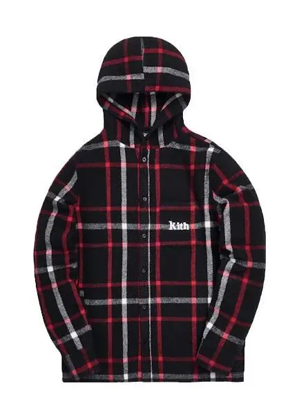 Kith X Disney Hooded Wool Plaid Ginza - Black