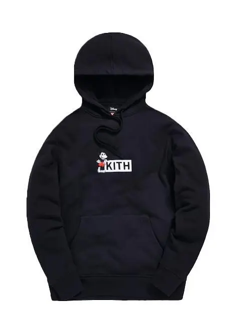 Kith X Disney 20s Mickey Classic Logo Hoodie - Black
