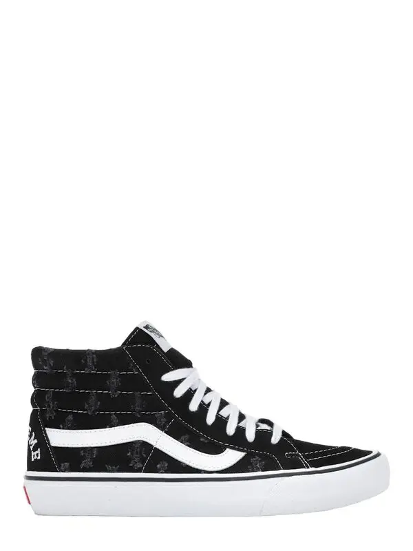 VANS Sk8-hi Supreme Hole Punch Denim Sneakers - Black/white