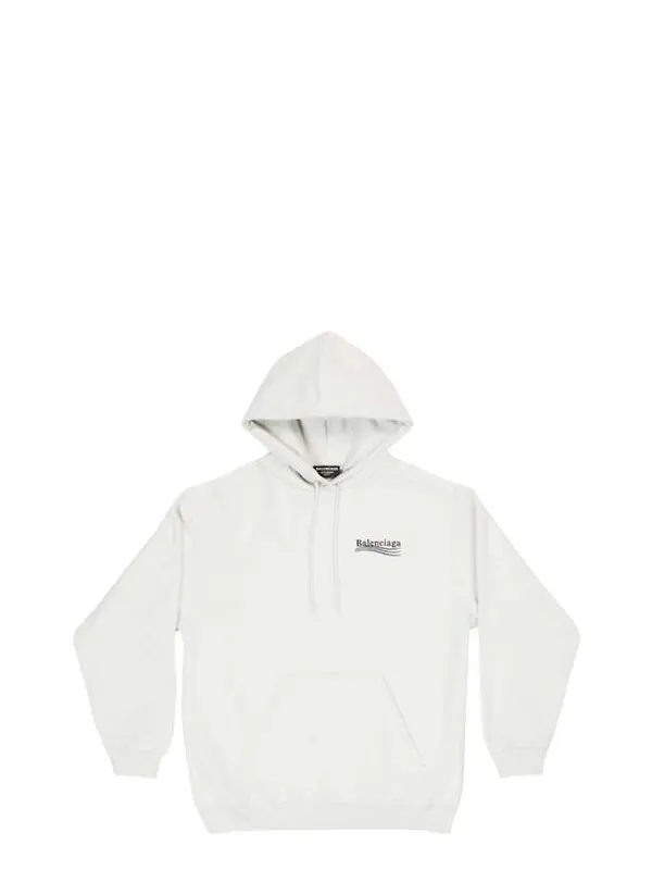 Balenciaga Political Campaign Hoodie - White/black/blue