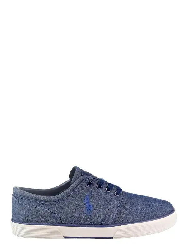 Polo Ralph Lauren Faxon Lowin Lace-up Sneakers - Indigo Blue/chambray