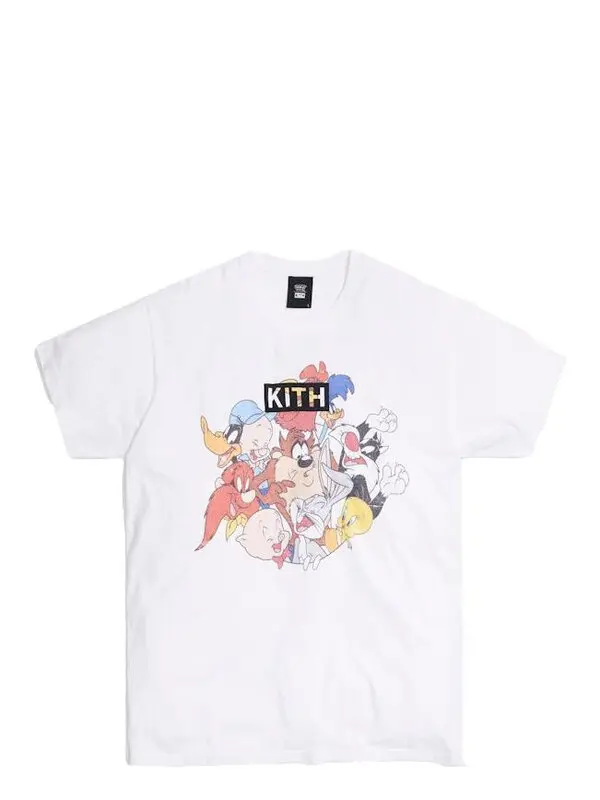 Kith X Looney Tunes Merrie Melodies Vintage Tee Shirt - White