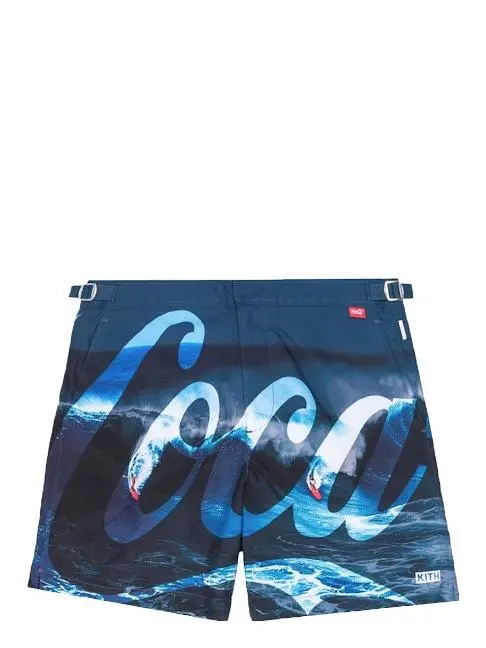 Kith X Cocacola X Orelebar Brown Bulldog Swim Trunk - Navy Blue