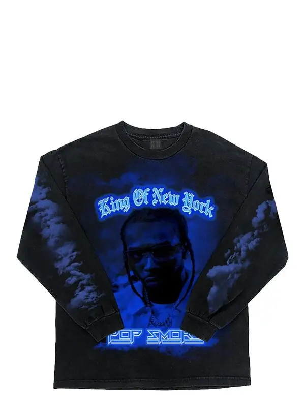 POP SMOKE King Of New York Longsleeve - Black
