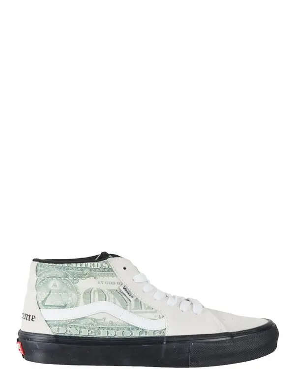 VANS Skate Grosso Mid Supreme Dollar Sneakers - Beige/black/green