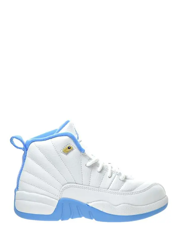 JORDAN 12 Retro Sneakers - White/metallic Gold/university Blue