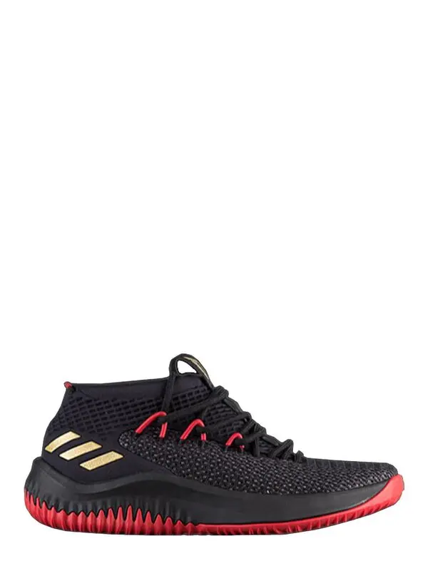Adidas Dame 4 Athletic Sneakers - Core Black/gold Metallic/scarelet Red