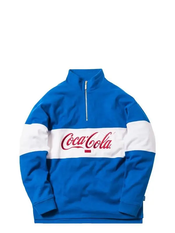 Kith X Cocacola Quarter-zip Rugby - Blue