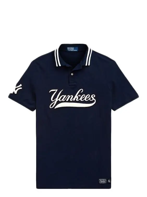 Polo Ralph Lauren Yankees Polo Shirt - Aviator Navy Blue