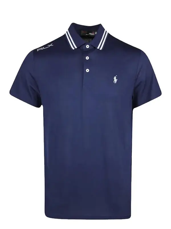 Polo Ralph Lauren Rlx Pp Tour Pique Golf Shirt - Navy Blue