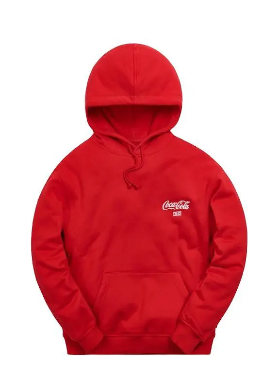 Kith X Cocacola Ribbon Logo Hoodie - Red