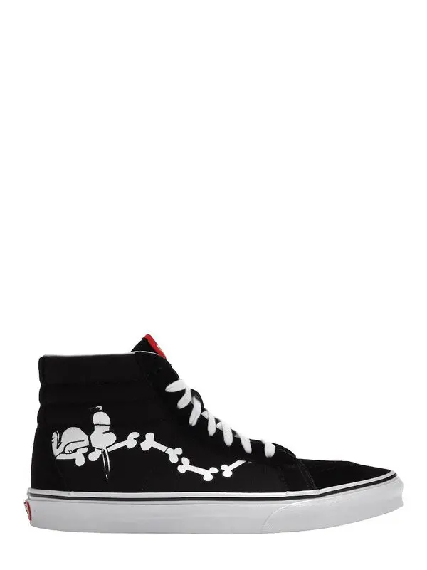 VANS Sk8-hi Reissue Peanuts Sneakers - Snoopy Bones/black