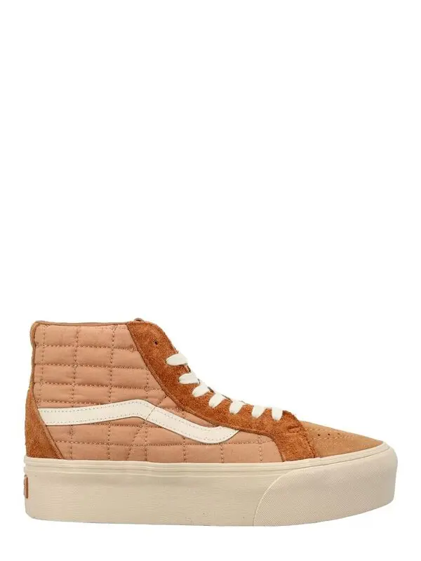 VANS Vault Sk8-hi Reissue Platform Lx Joe Freshgoods Chocolate Valley Resort Sneakers - Camel