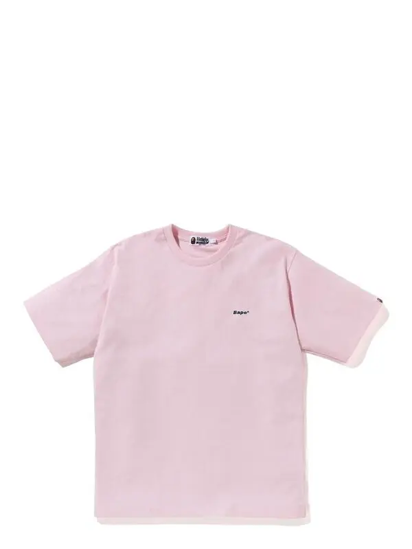 A BATHING APE Logo One Point Relaxed Fit Tee Shirt - Pink