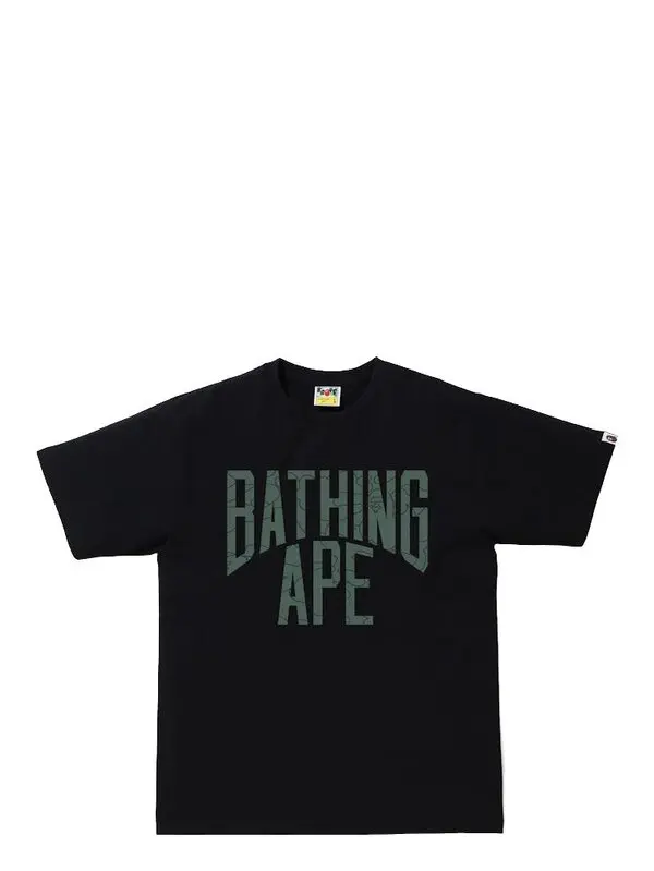 A BATHING APE Line 1st Camo Nyc Logo Tee Shirt - Black/green