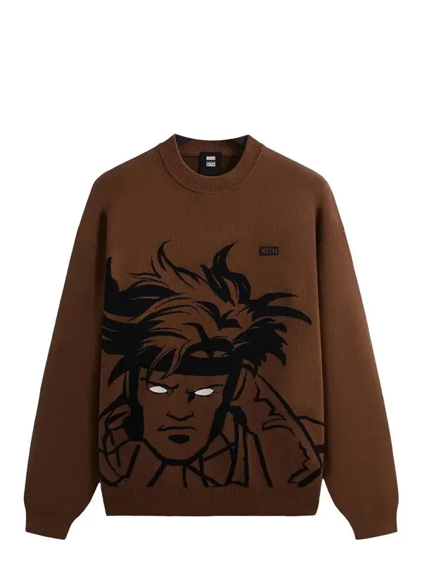 Kith X Marvel X-men Gambit Crewneck Sweatshirt - Ground Ph