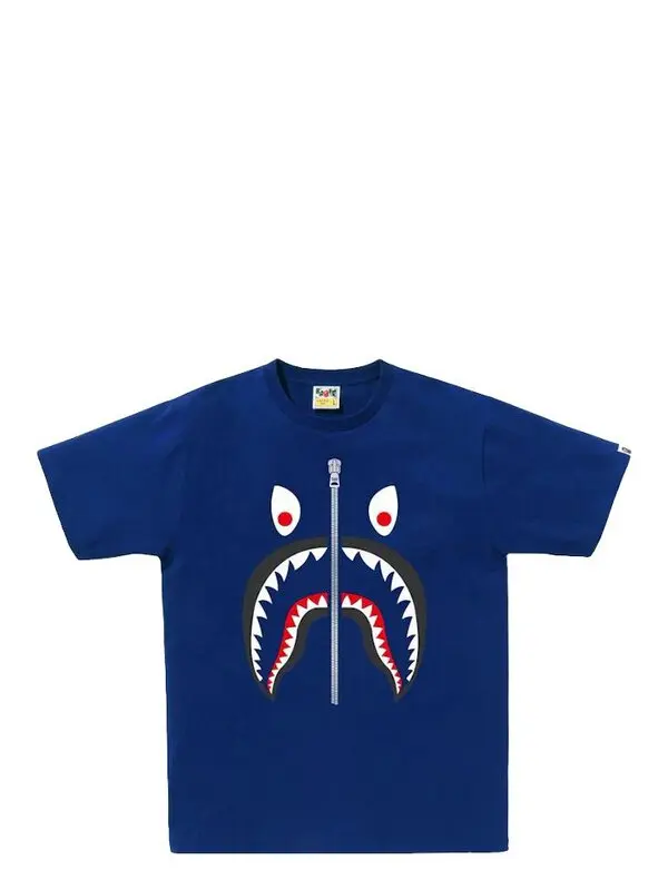 A BATHING APE Mad Shark Tee Shirt - Blue