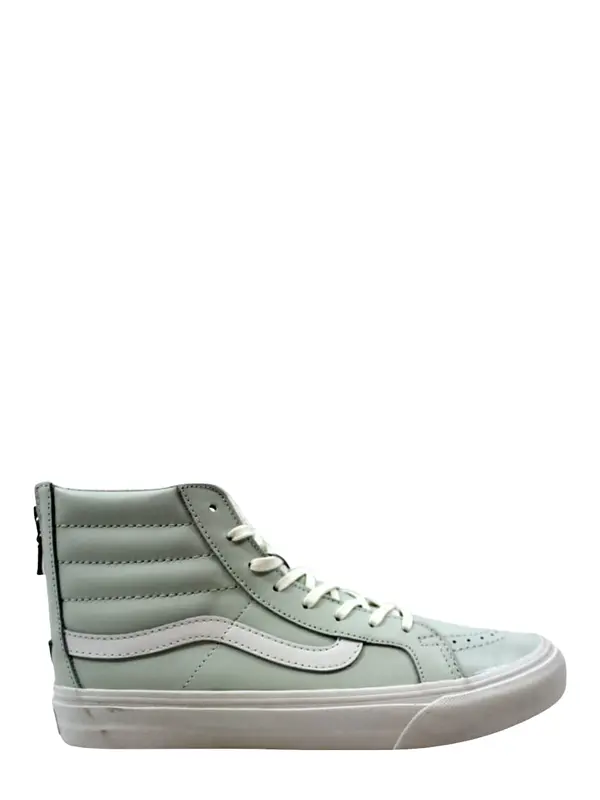 VANS Sk8-hi Slim Leather Sneakers - Zephyr Blue/black