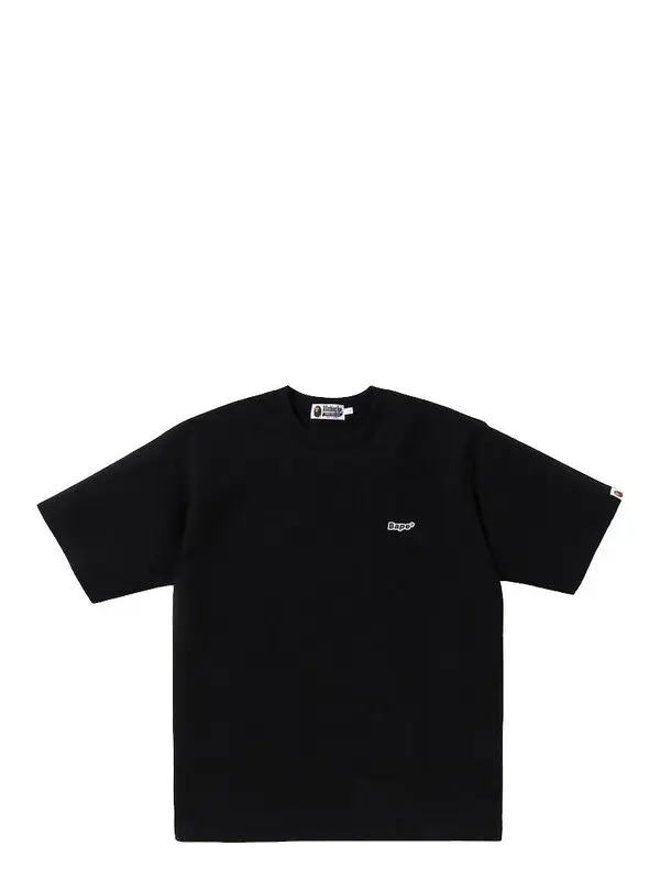 A BATHING APE Logo One Point Relaxed Fit Tee Shirt - Black
