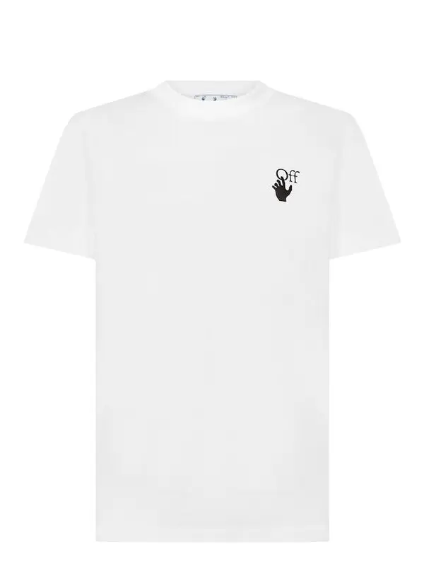 Off-White Slim Fit Marker Arrow T-shirt T-shirt - White Red