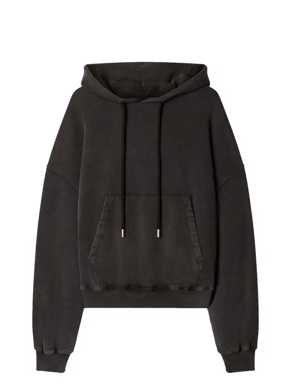 Off-White Super Moon Cotton Hoodie - Black