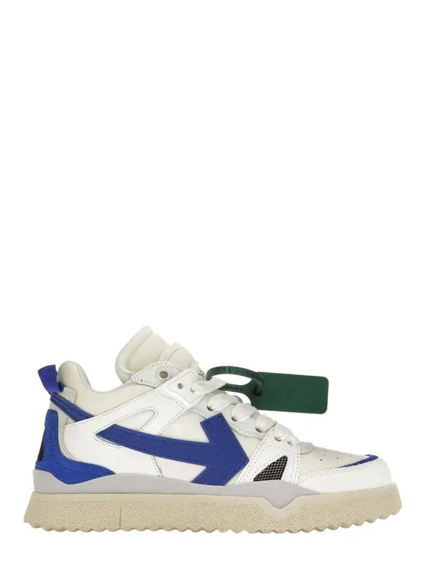 Off-White Off Sponge Mid-top Sneakers - White/blue