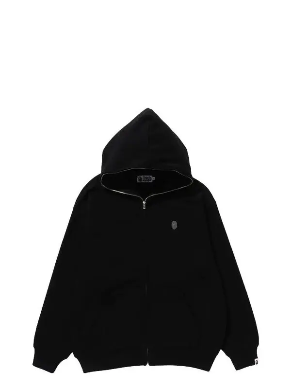 A BATHING APE Metal One Point Full Zip Hoodie - Black