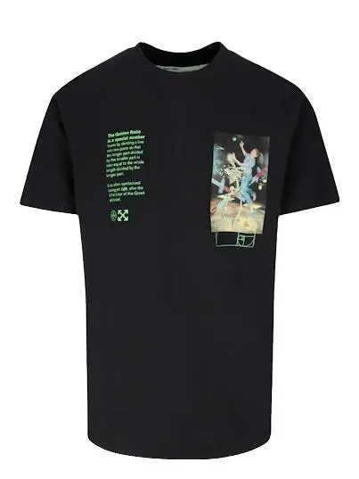 Off-White Slim Fit Pascal Painting T-shirt - Black