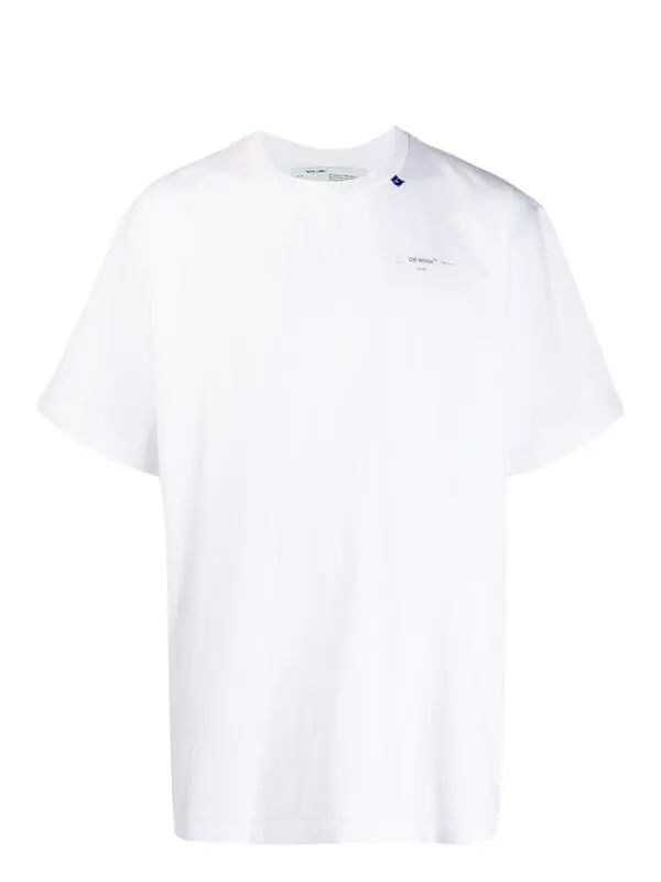 Off-White Off Slim Fit Unfinished T-shirt - White/silver