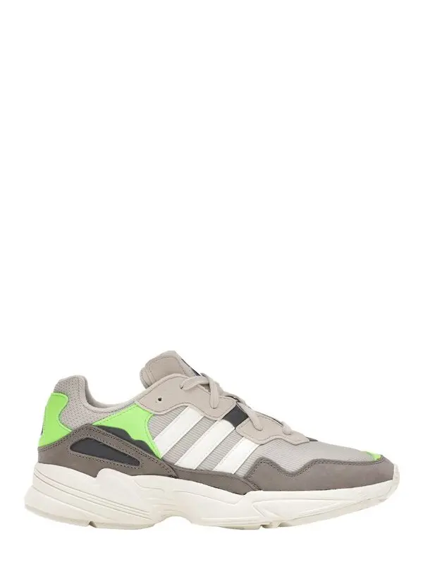 Adidas Yung-96 Lace-up Sneakers - Clear Brown/off White/solar Green