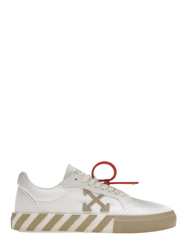 Off-White Vulcanized Low Top Sneakers - White/sand