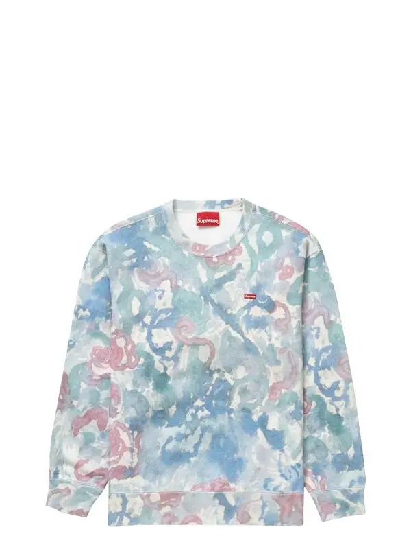Supreme Small Box Crewneck Sweatshirt - Watercolor Floral