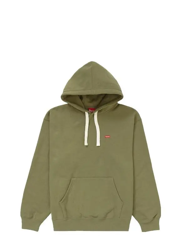 Supreme Hooded Sweatshirt With Drawcord - Light Olive