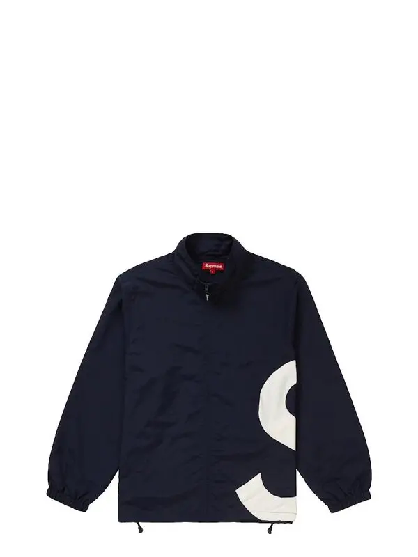 Supreme Logo Track Jacket - Navy Blue