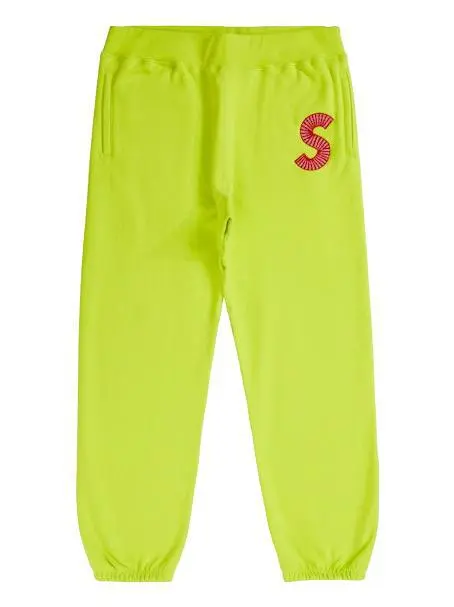 Supreme S Logo Sweatpant - Acid Green