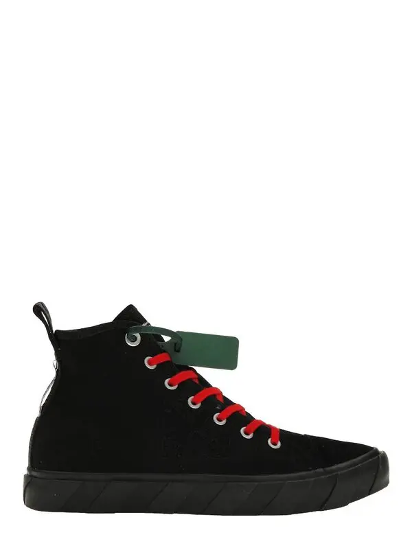 Off-White Vulcanized High-top Sneakers - Black/red