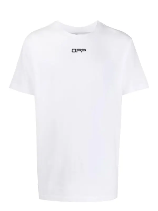 Off-White Off Slim Fit Airport Tape Print T-shirt - White