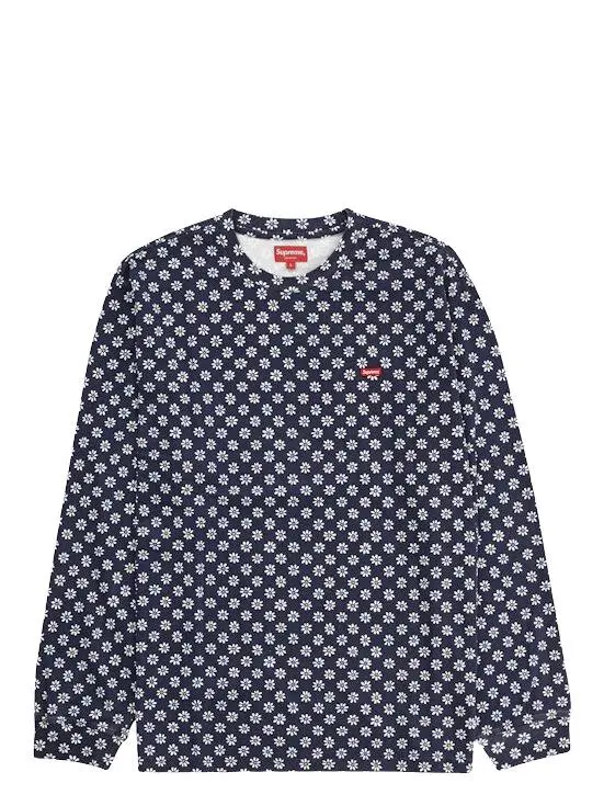 Supreme Small Box Long Sleeve Tee Shirt - Flowers
