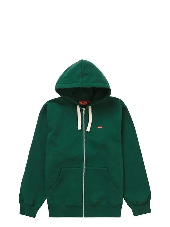 Supreme Small Box Zip Up Hooded Sweatshirt - Dark Green