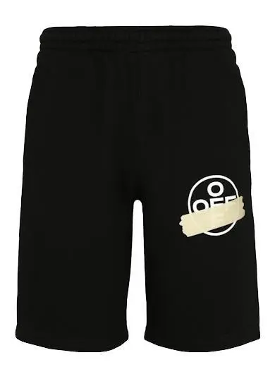 Off-White Tape Arrows Sweatshorts - Black/beige