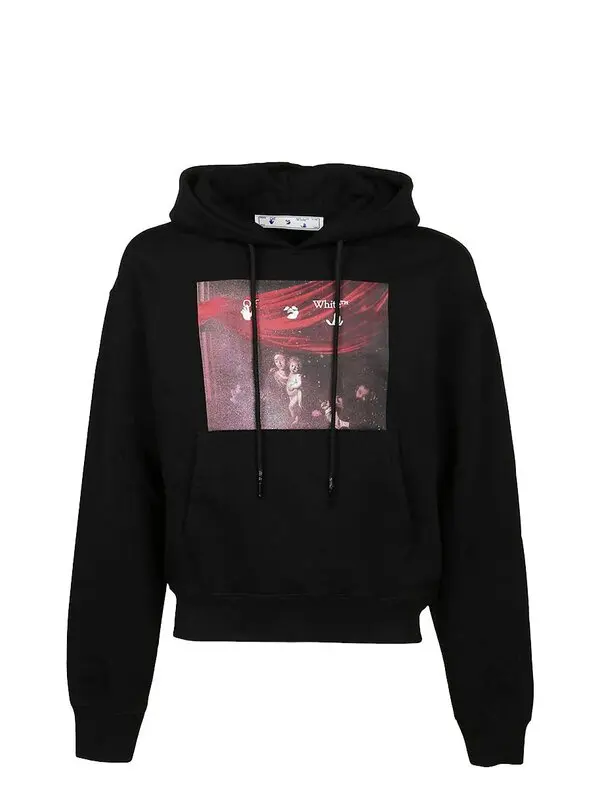 Off-White Spray Caravaggio Hoodie - Black