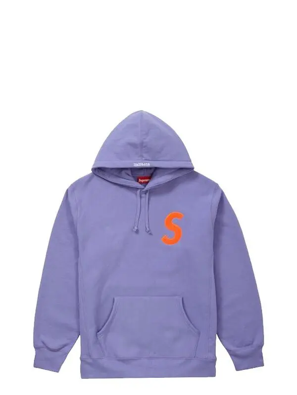 Supreme S Logo Hooded Sweatshirt - Light Violet