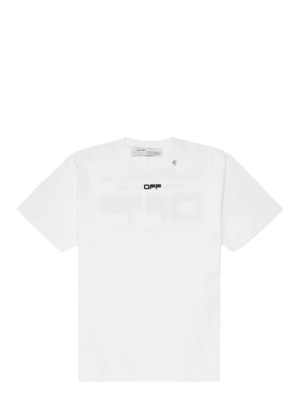 Off-White Off Slim Fit Wavy Line T-shirt - White/black